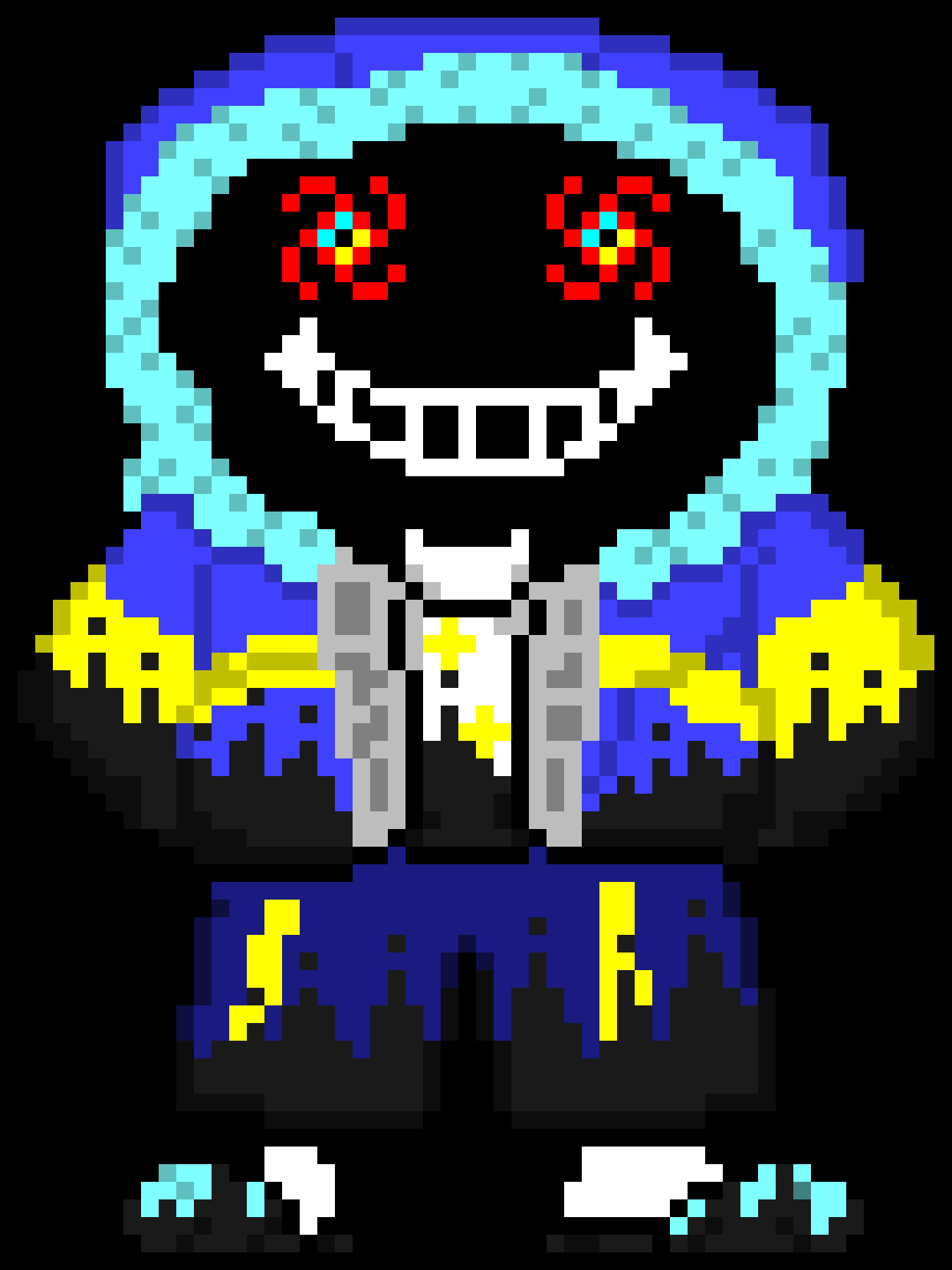 Pixilart - OuterDustDust Sans by SkeleDrago20XX