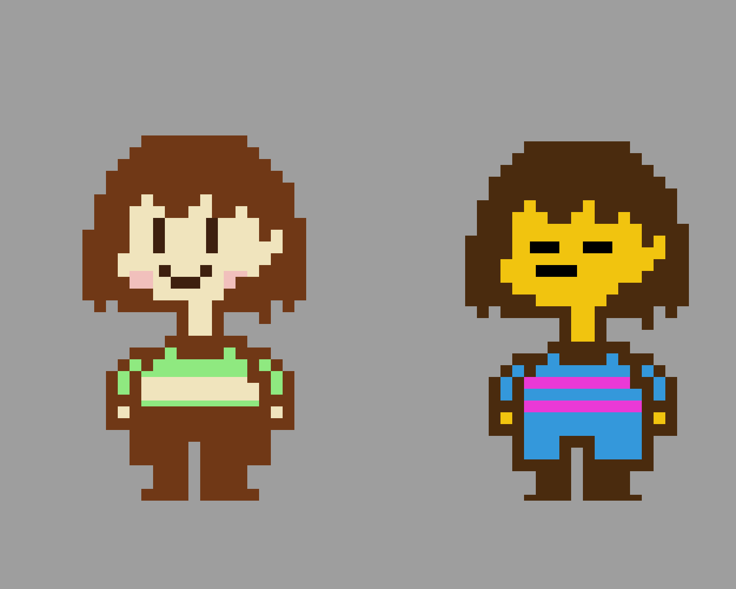 Pixilart - Meme frisk and chara by Whitty-FNF