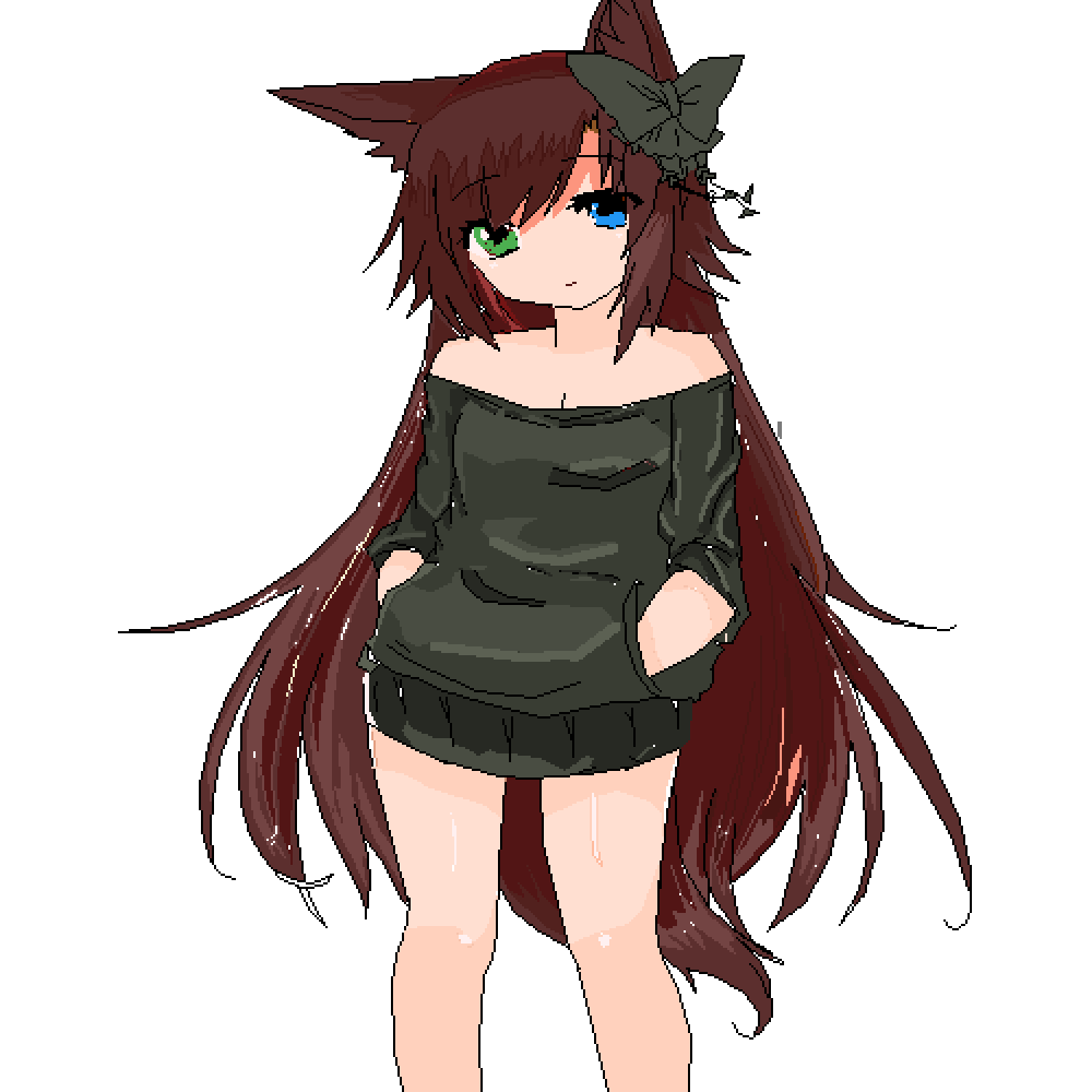 Pixilart - why you bully me OC by catgirl00p