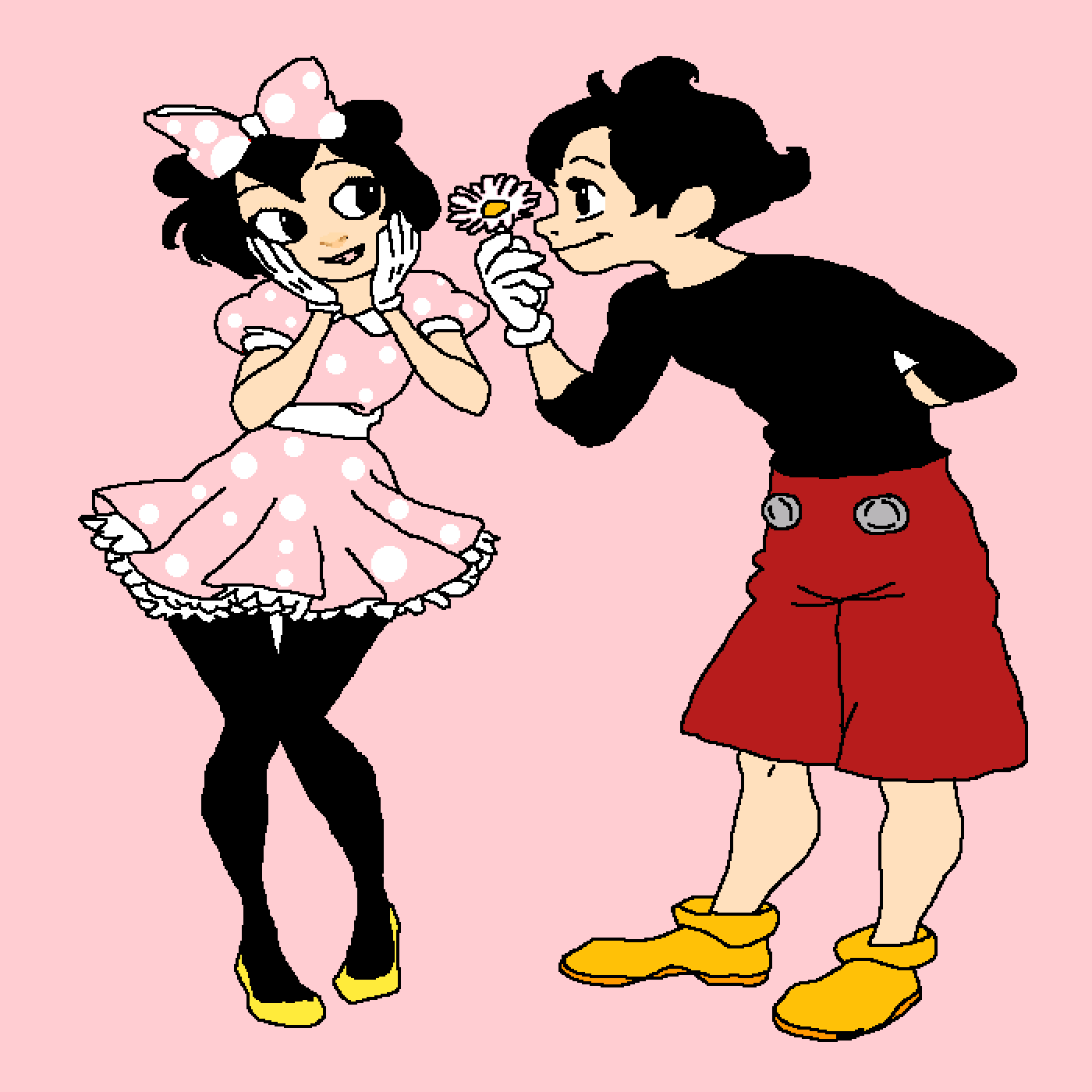 Edición Minnie and Mickey - Herramienta gratuita de dibujo en línea de ...