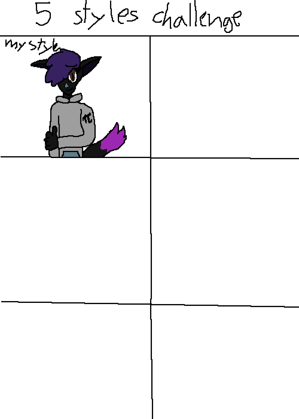 Pixilart - 5 styles challenge by pixlekid