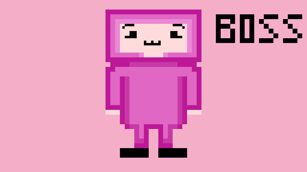 Pixilart - Pink Pixel Guy by Pokemon-lover