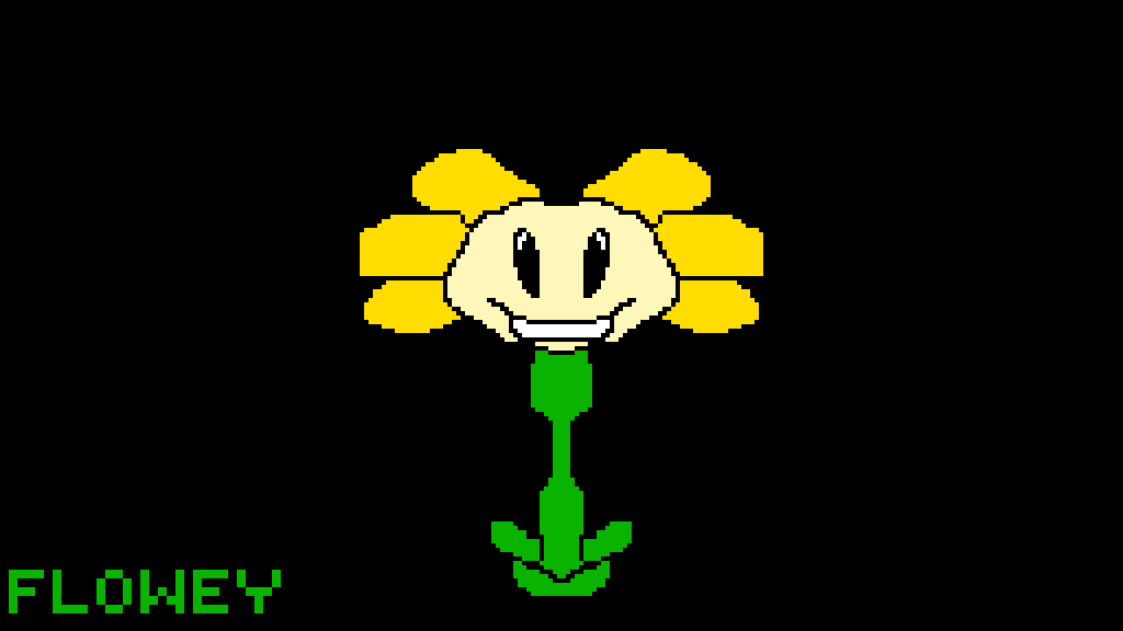 Pixilart - Flowey Sprite by TacitYapper9