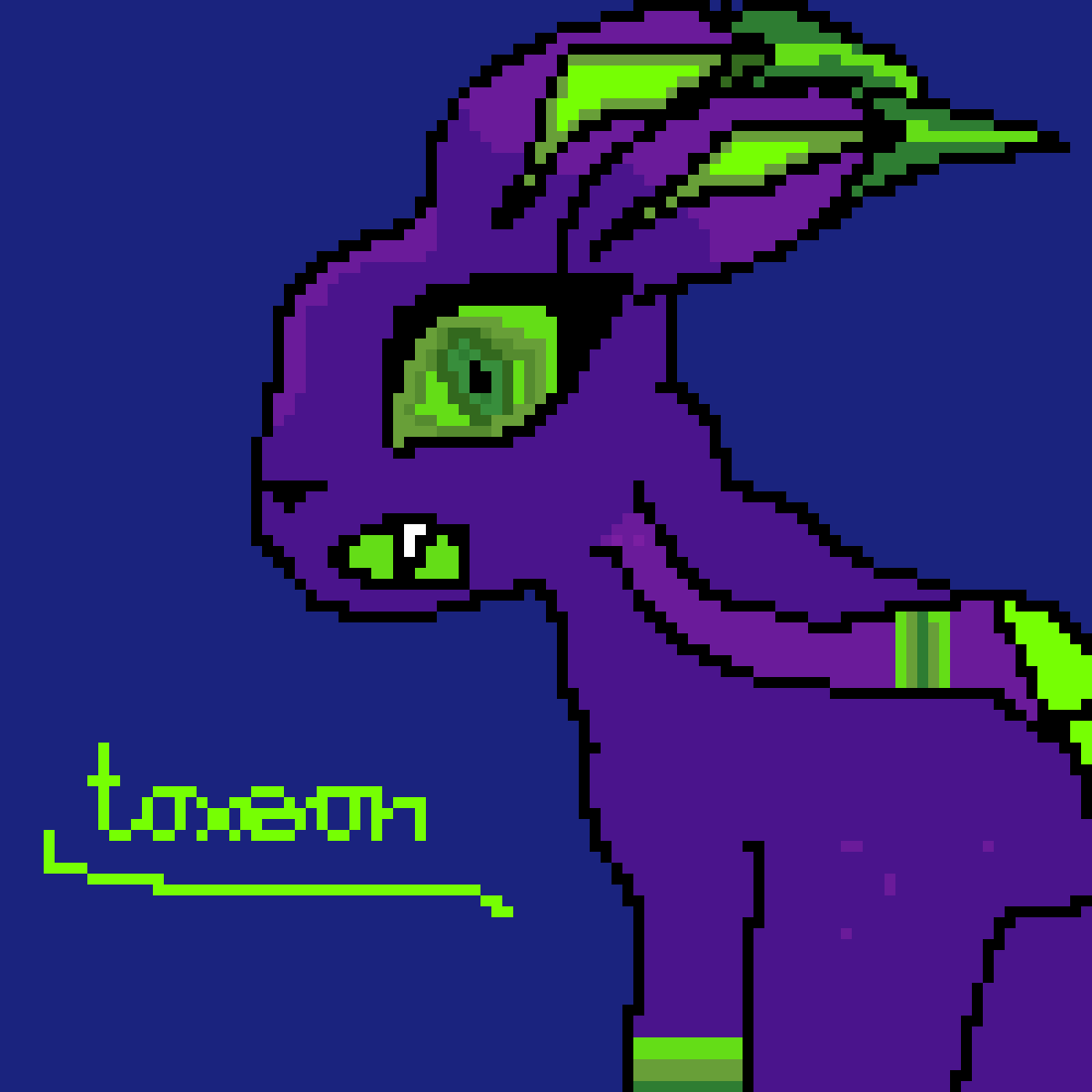 Pixilart - Toxeon, Poison Type Eevee by TheEspeOne
