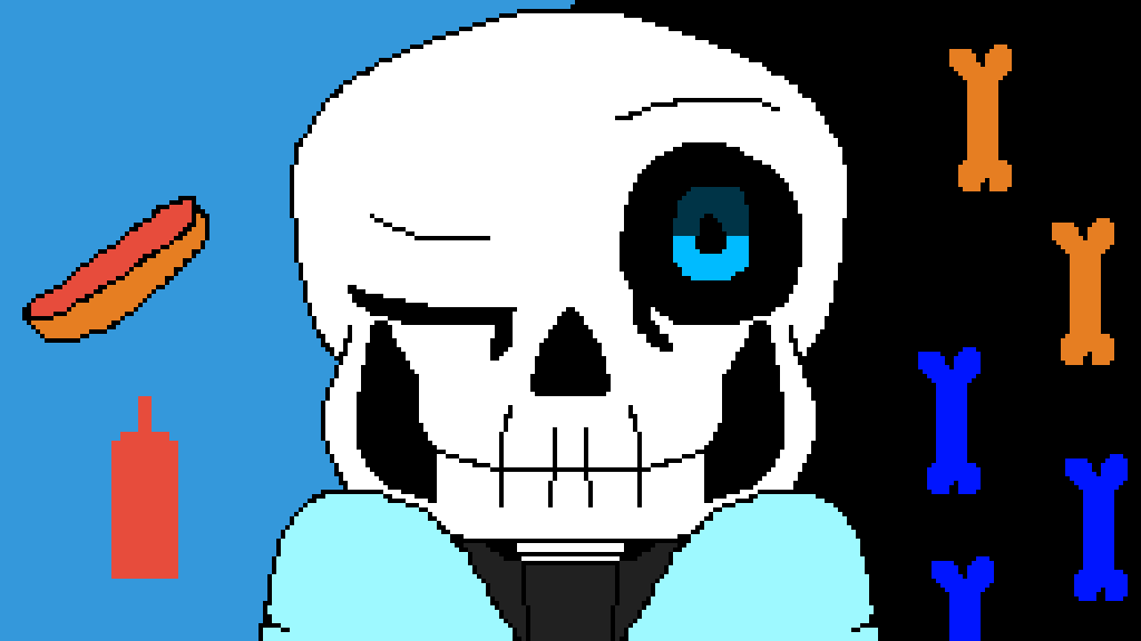 Pixilart - Sans (Sans The Skeleton/Comic) by Foxy2409