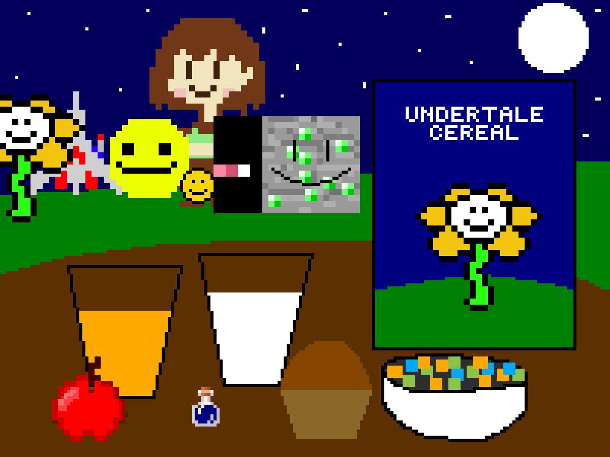 Editing Undertale Cereal - Free online pixel art drawing tool - Pixilart