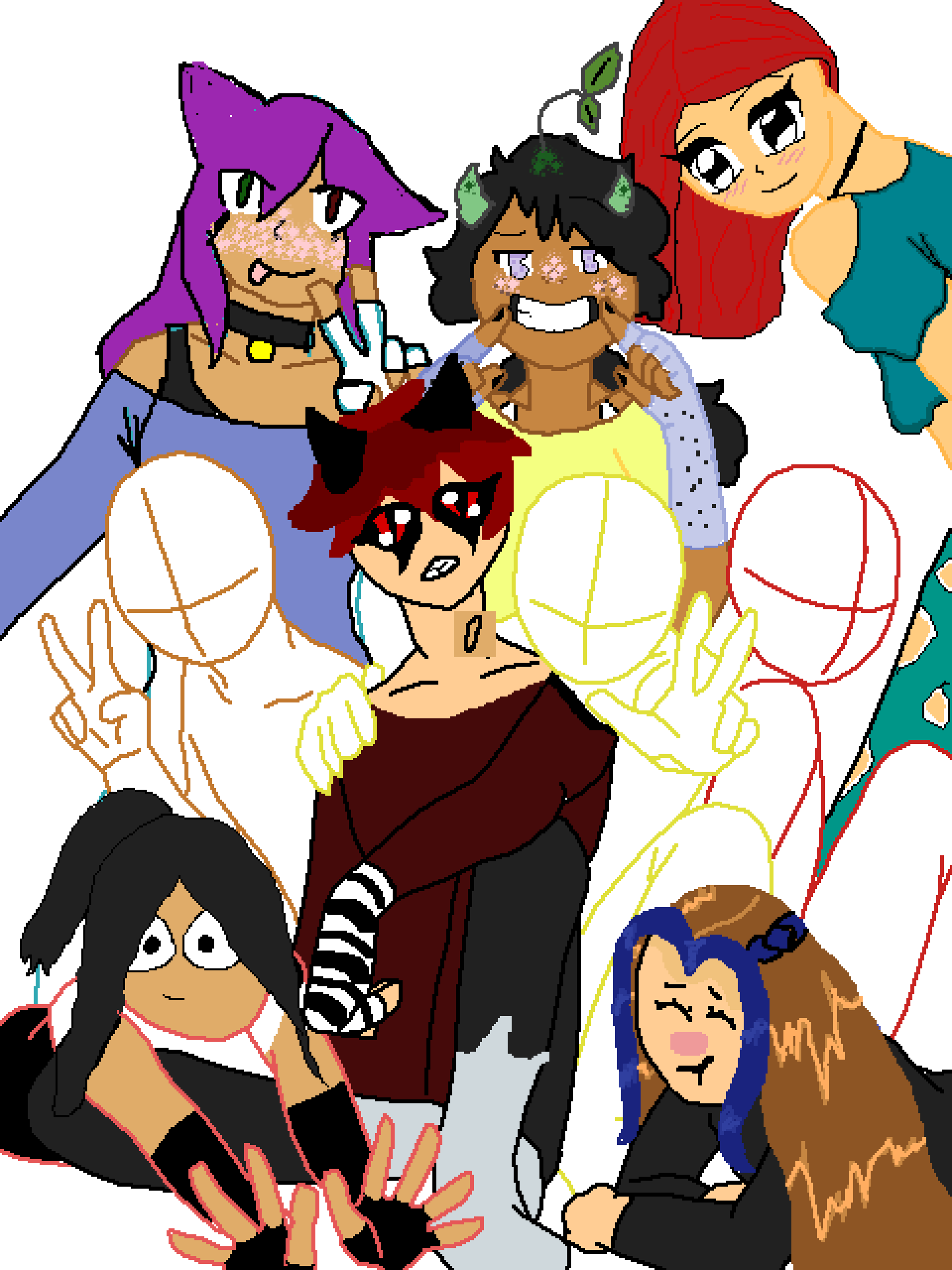 Editing random people hanging out - Free online pixel art drawing tool ...