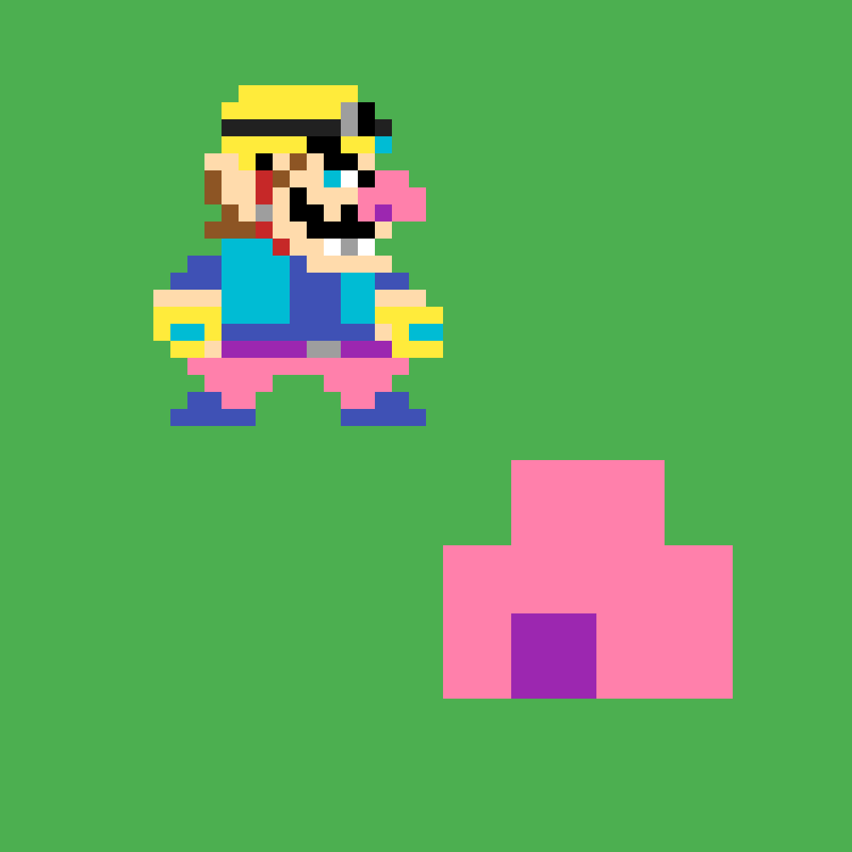 Pixilart - Wario and nose by Splatgoomba