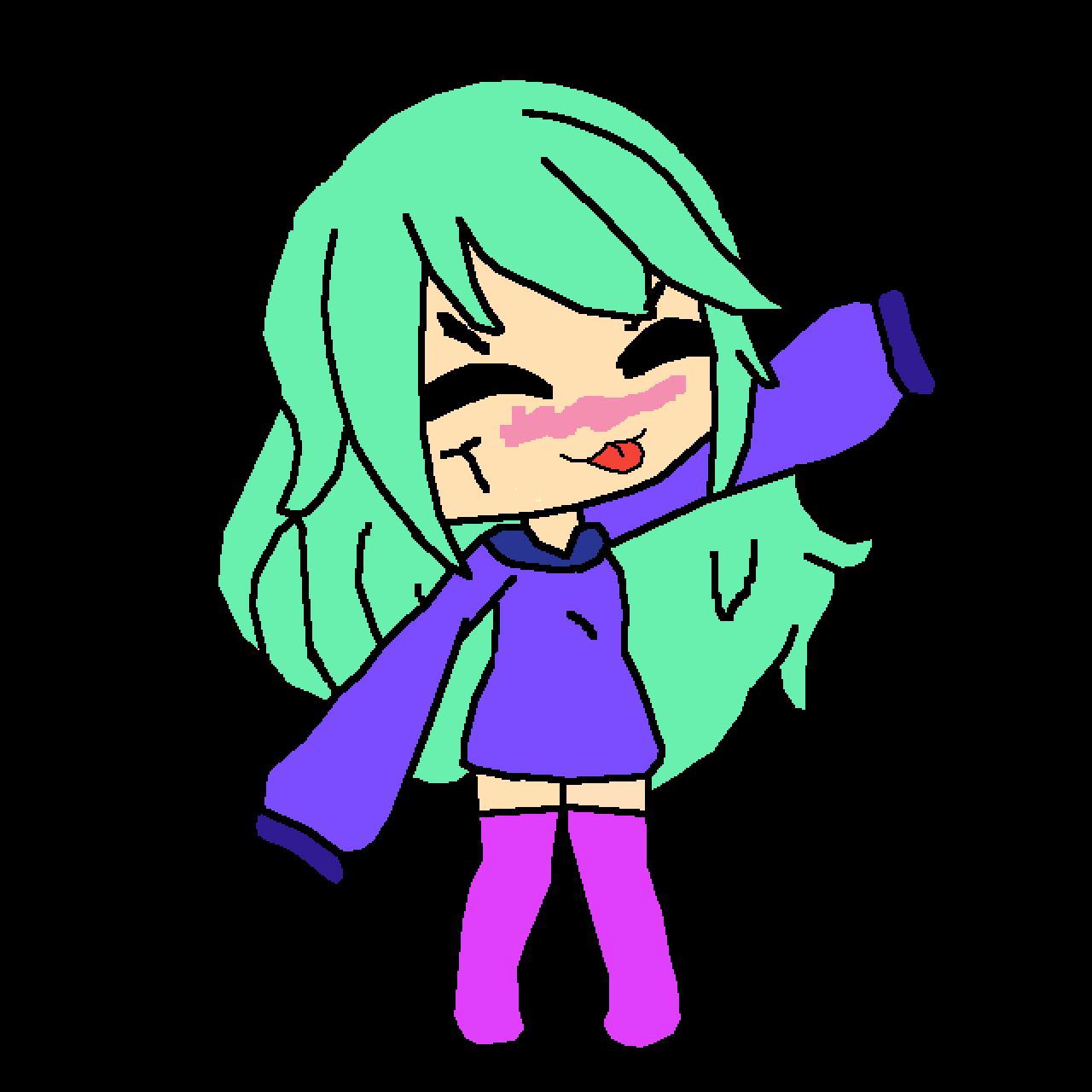Editing Gacha girl edit - Free online pixel art drawing tool - Pixilart