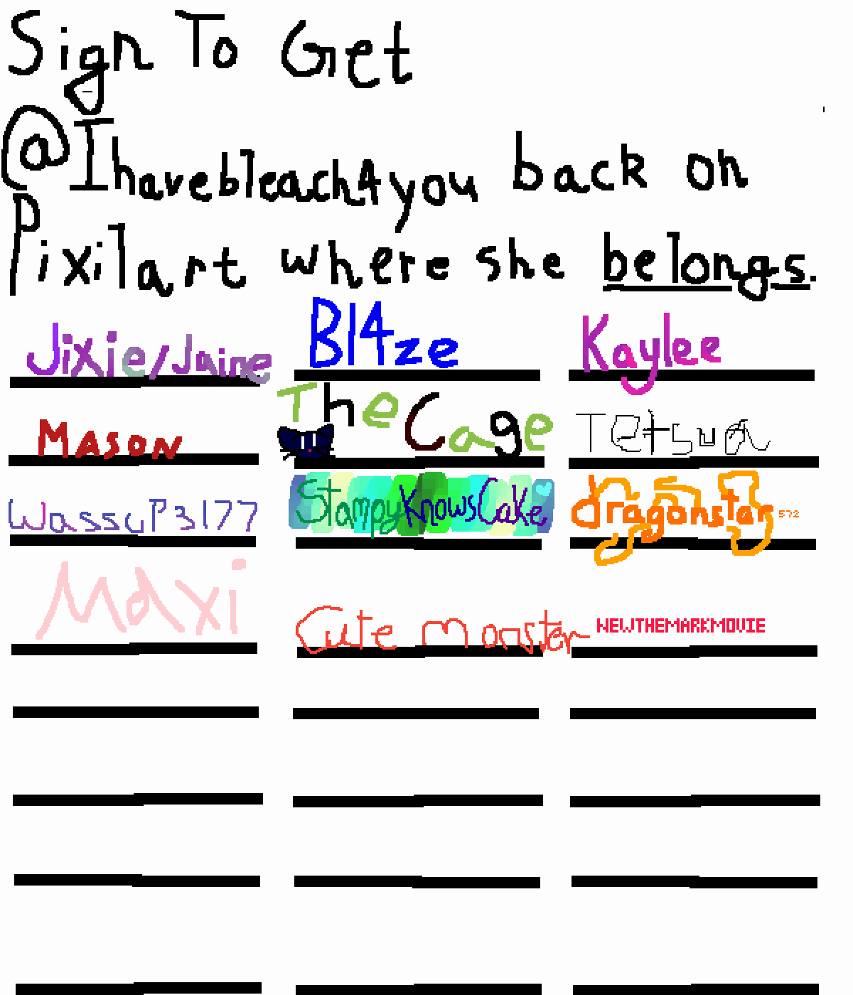 Pixilart - GET FREE SIGN by Mark