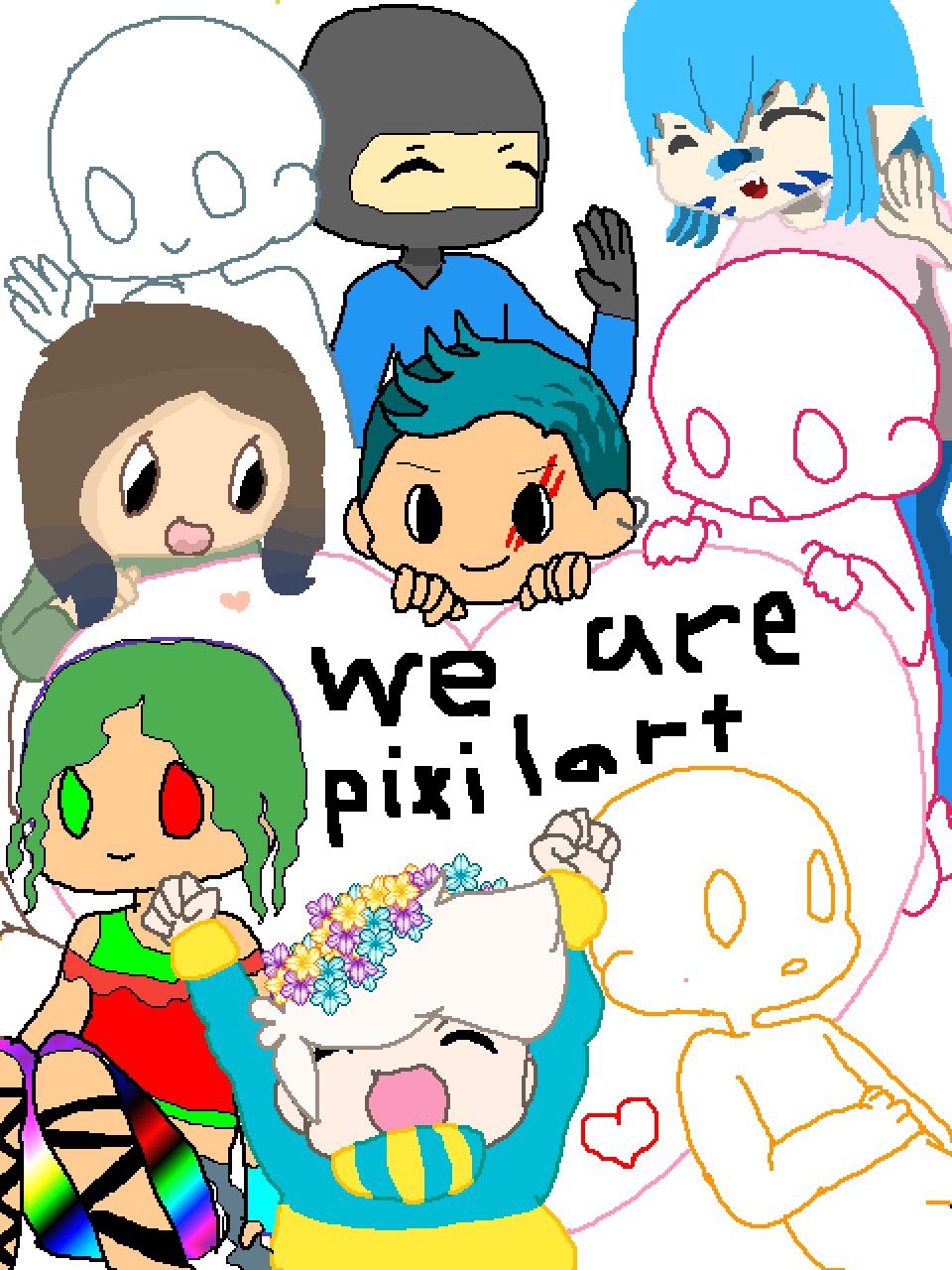 Editing we are pixil art - Free online pixel art drawing tool - Pixilart