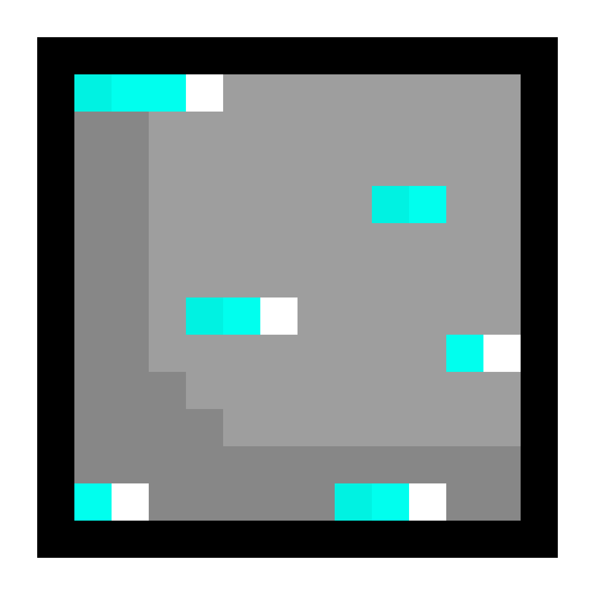 Pixilart - 16x16 Diamond Ore by ARandomSkeleton