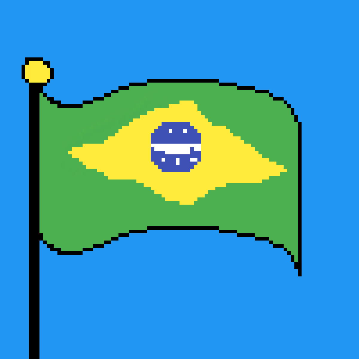 Editing Brazil flag - Free online pixel art drawing tool - Pixilart