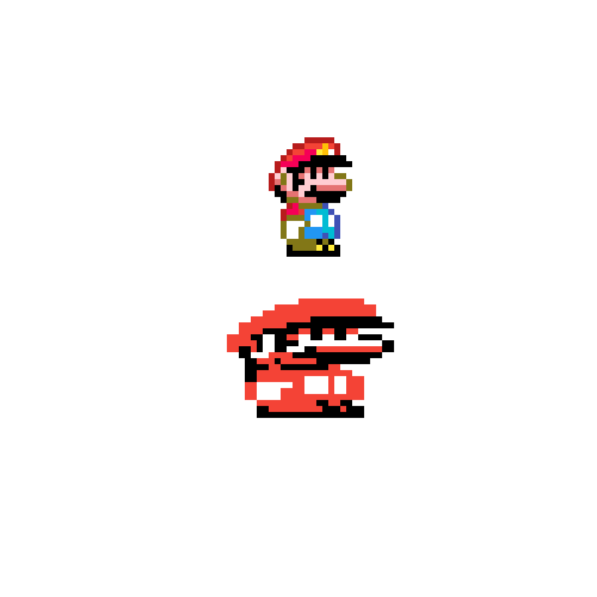 Pixilart - Super Mario World with atari GFX by The-Mario-Guy