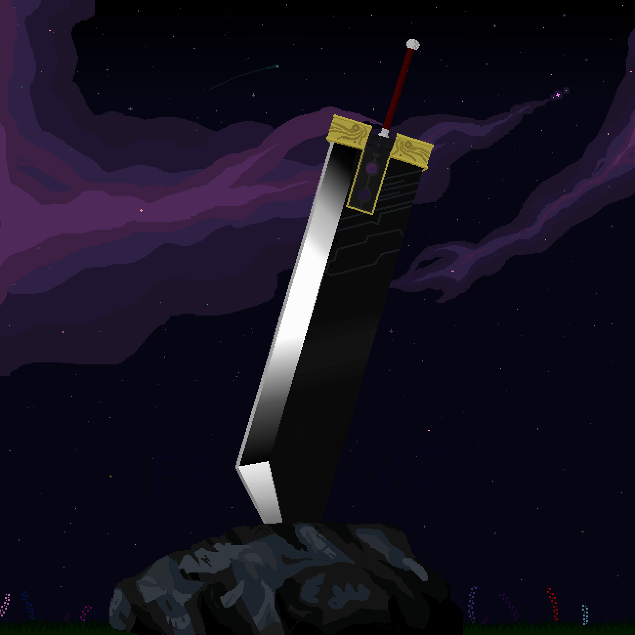 Pixilart - Buster sword by CloudsUmbra