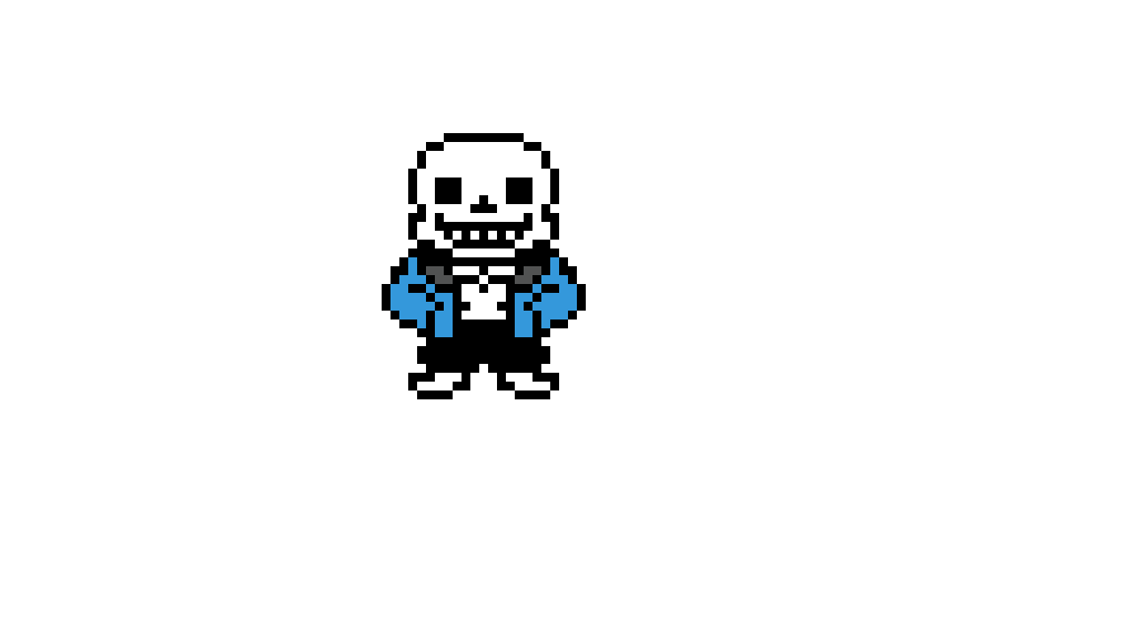 Pixilart - sans overworld sprite by SPLATTER64