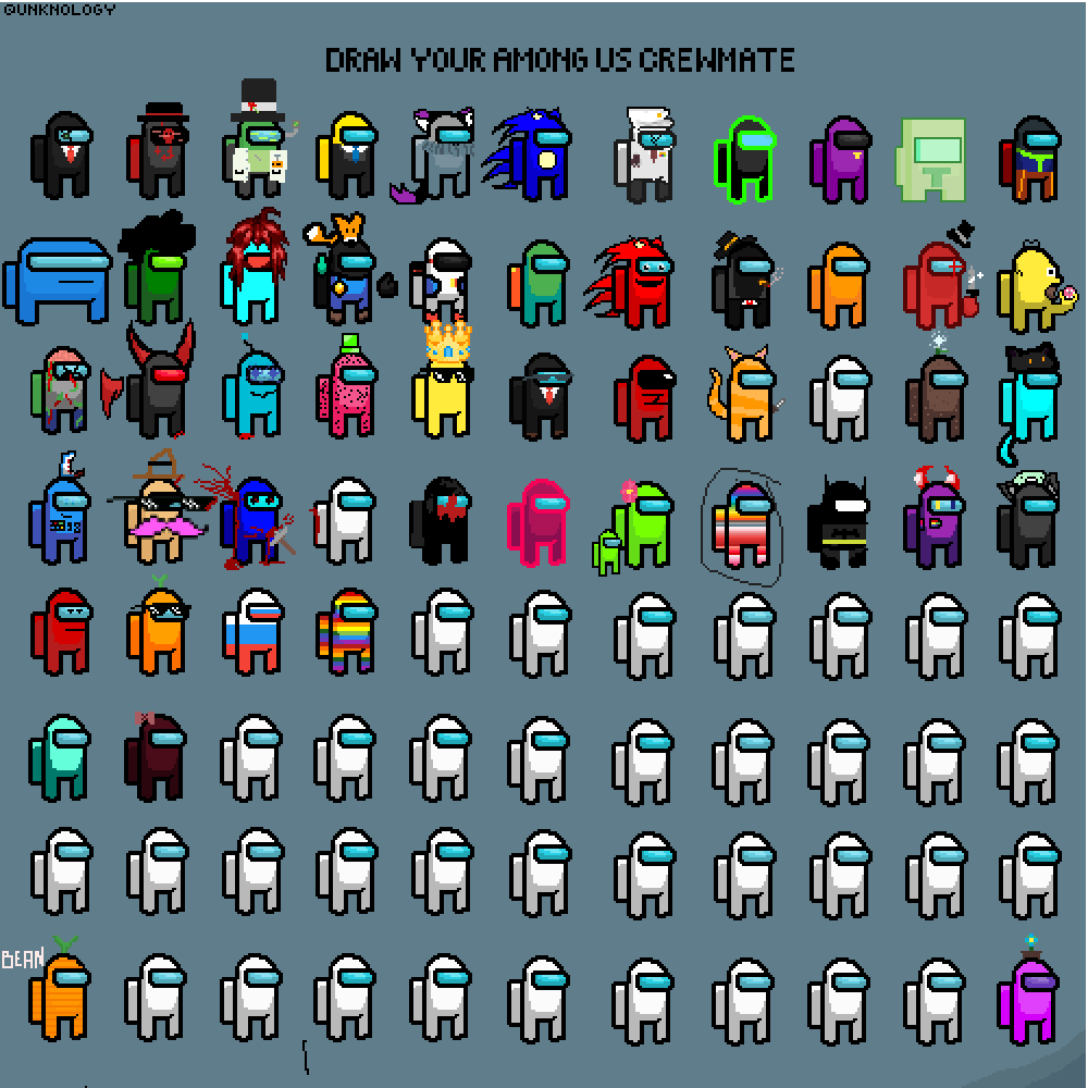 Editing among us collab - Free online pixel art drawing tool - Pixilart