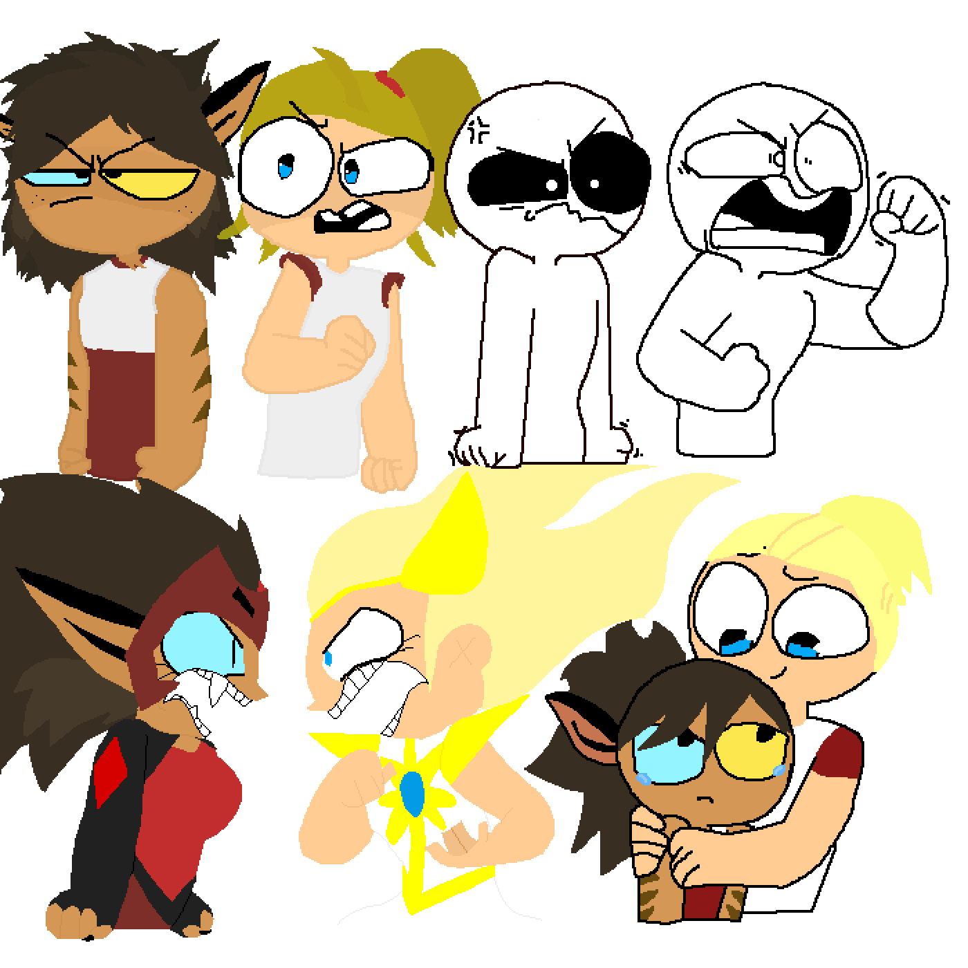 Editing CatRa and ADorA - Free online pixel art drawing tool - Pixilart
