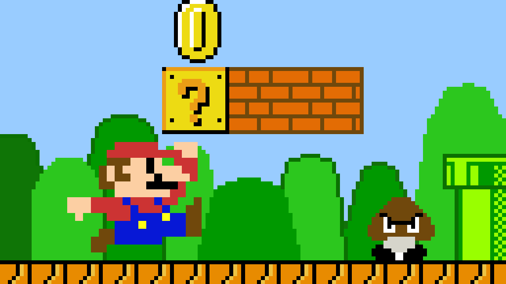 Pixilart - Mario World by PinkPowerPixie