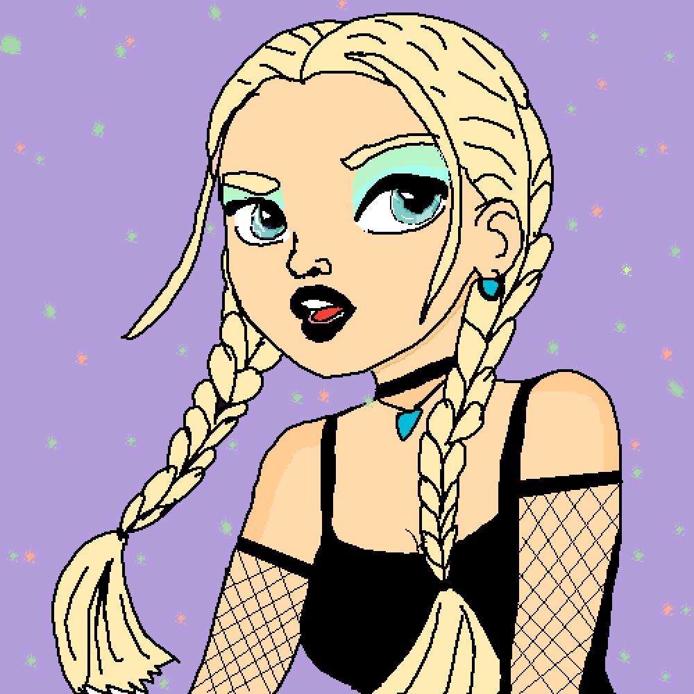 Editing Goth girl - Free online pixel art drawing tool - Pixilart