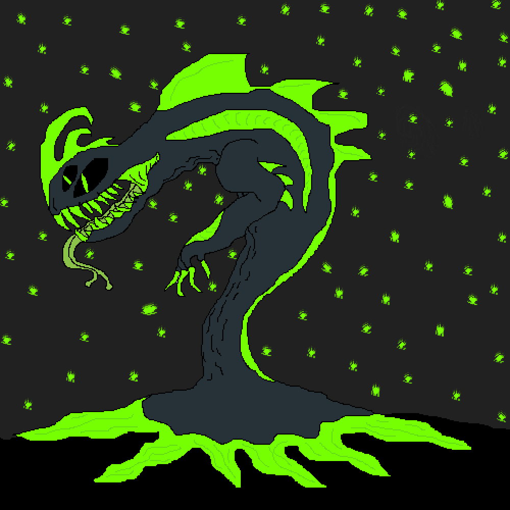 Pixilart - acid monster by kranhim