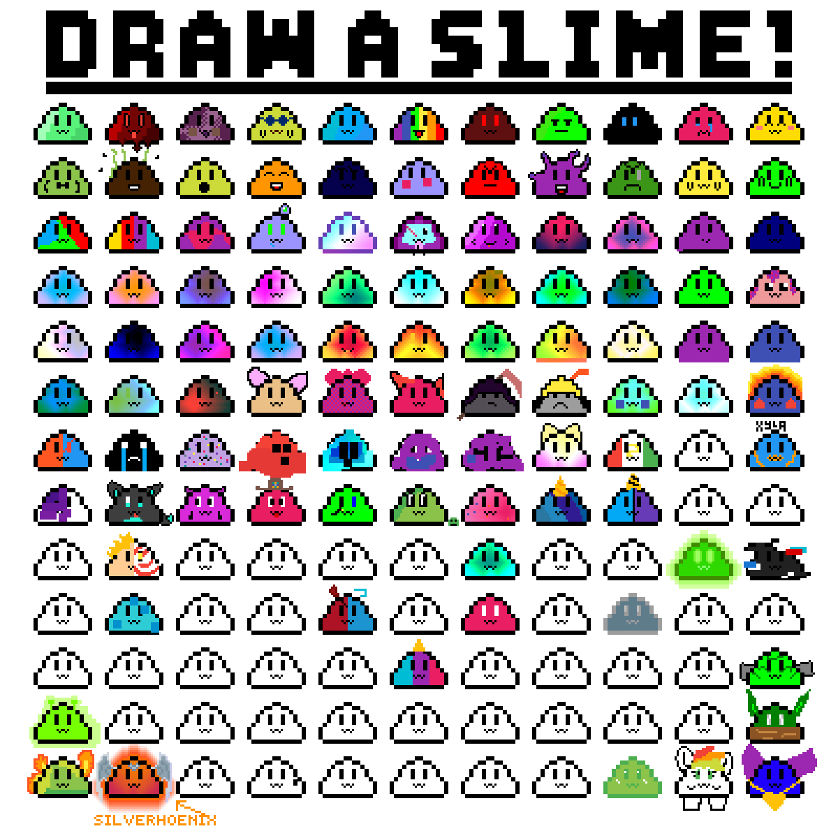Editing Draw a slime - Free online pixel art drawing tool - Pixilart