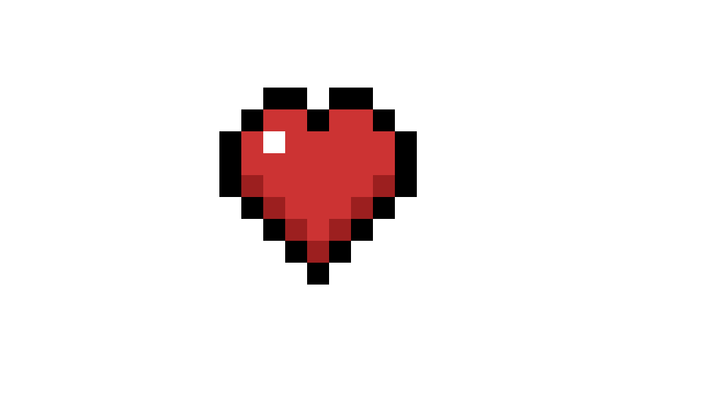 Pixilart - Minecraft Heart (1) by 12310912