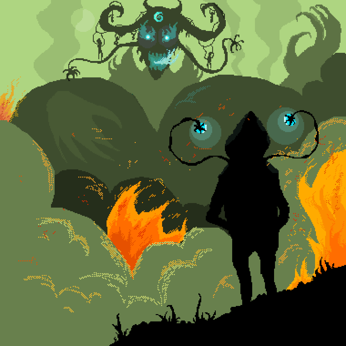 Pixilart - walk through the fire by linapo