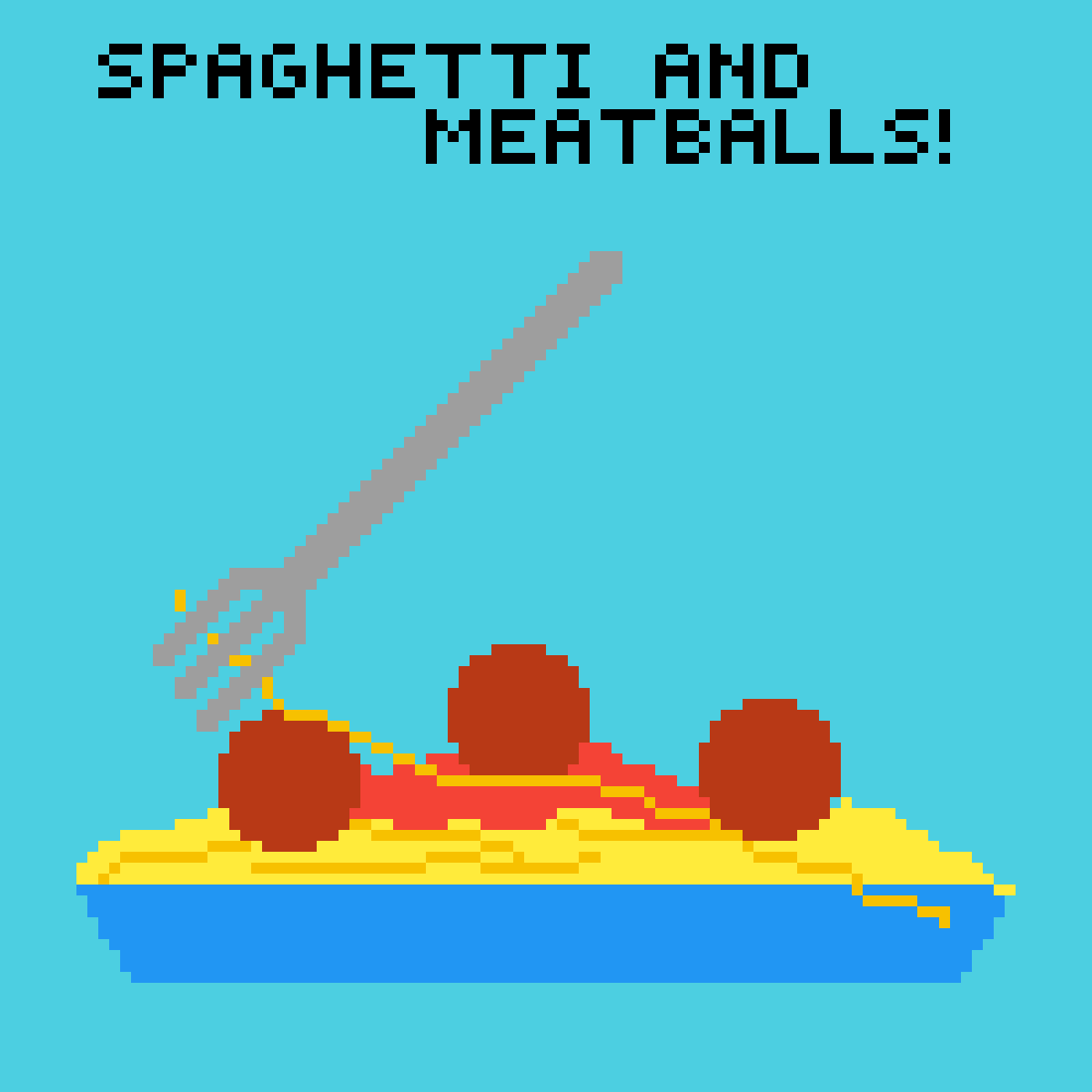 Editing Spaghetti and Meatballs - Free online pixel art drawing tool ...