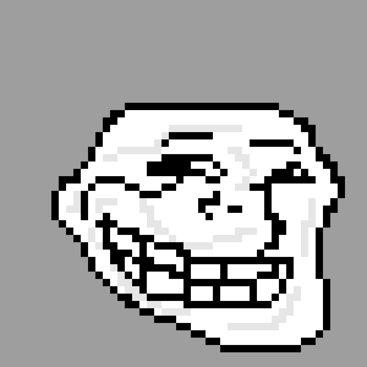 Pixilart - Troll Face by JustNathanTV