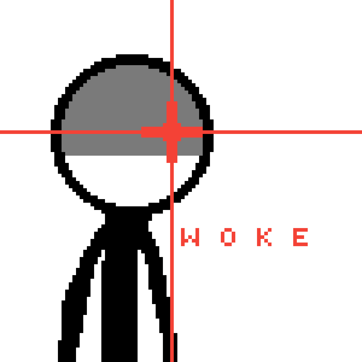 Pixilart - woke stickman by Kaidominic