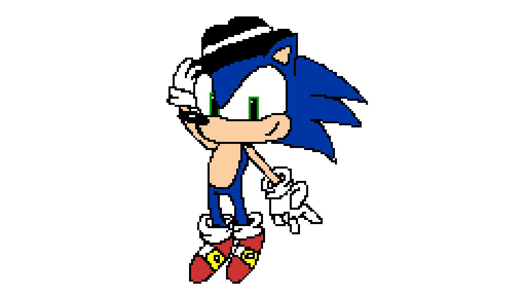Editing Sonic MJ - Free online pixel art drawing tool - Pixilart