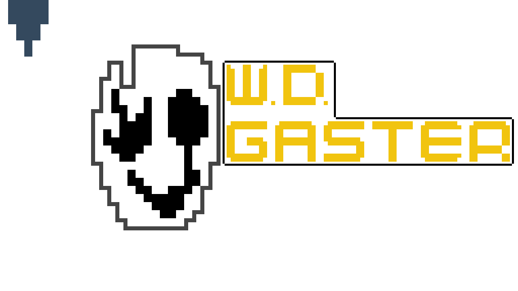 Pixilart - Wing Ding Gaster by Geraldin28