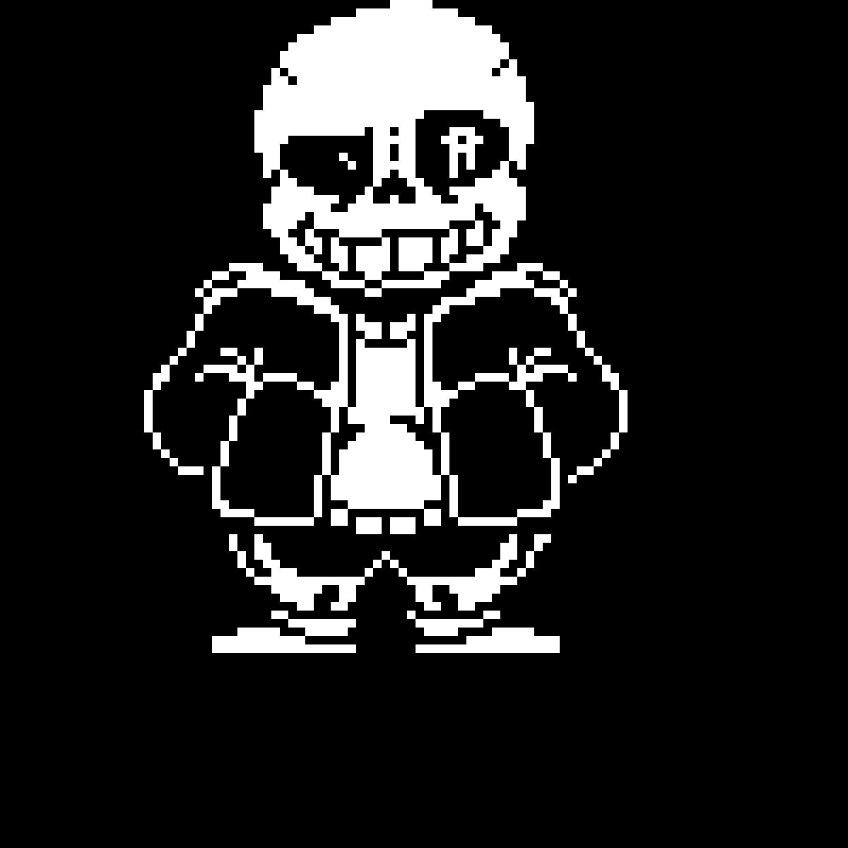 Pixilart - no au APATHY sans by a-lost-chara