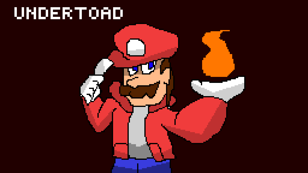 Pixilart - UnderToad Mario by TacitYapper9