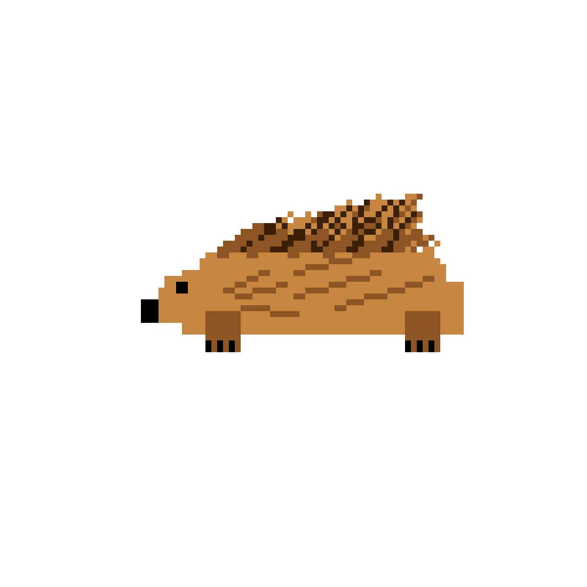 Pixilart - spike the pixel art hedge hog by Anonymous