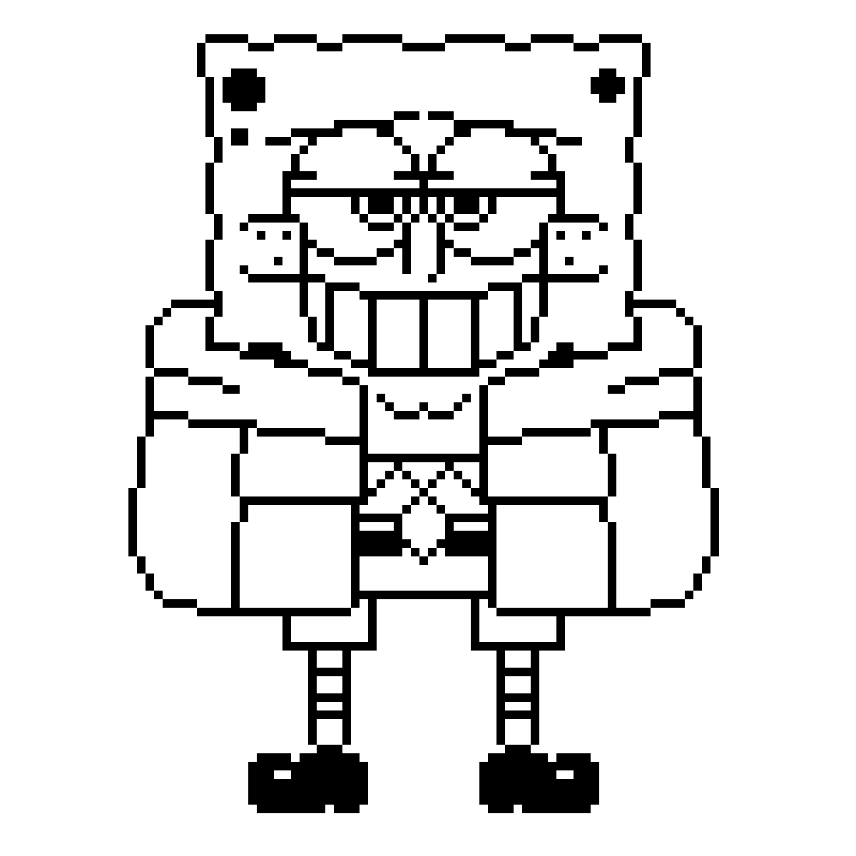 Pixilart - SpongeSwap Spongebob Base by SpongeChris
