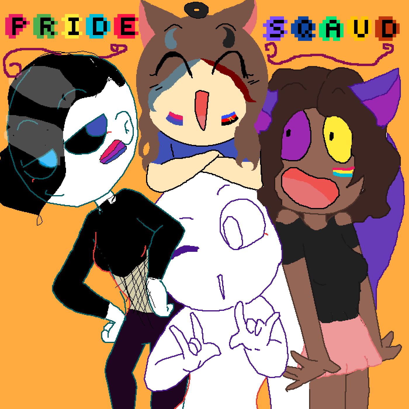 Pixilart - pride squad UwU by ur-local-weirdo