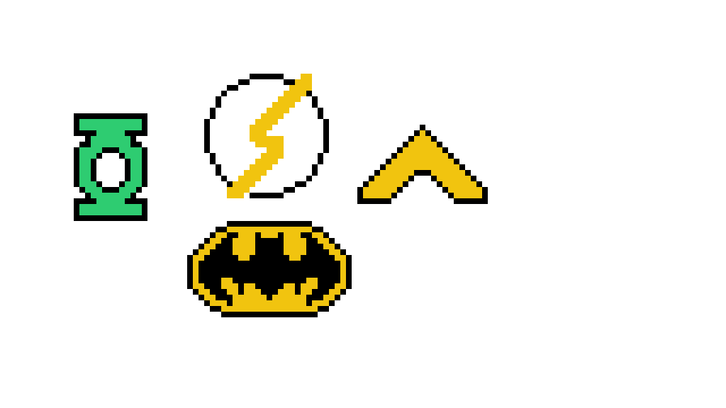 Pixilart - justice league emblems by shadoslayer