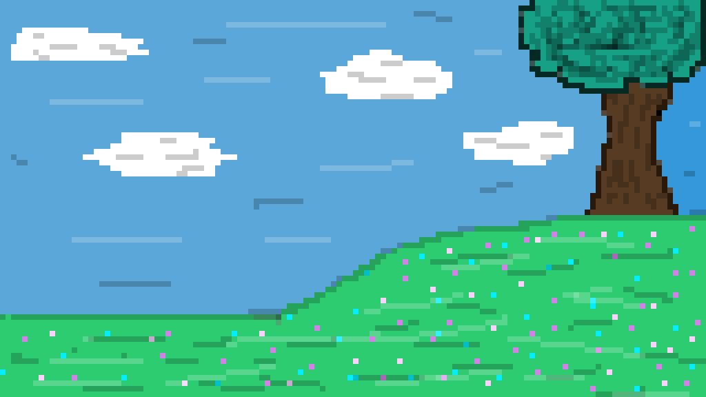 Pixilart - Hillside Background by Sparkfire322