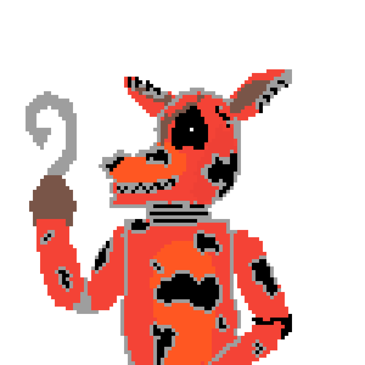 Editing fnaf foxy - Free online pixel art drawing tool - Pixilart