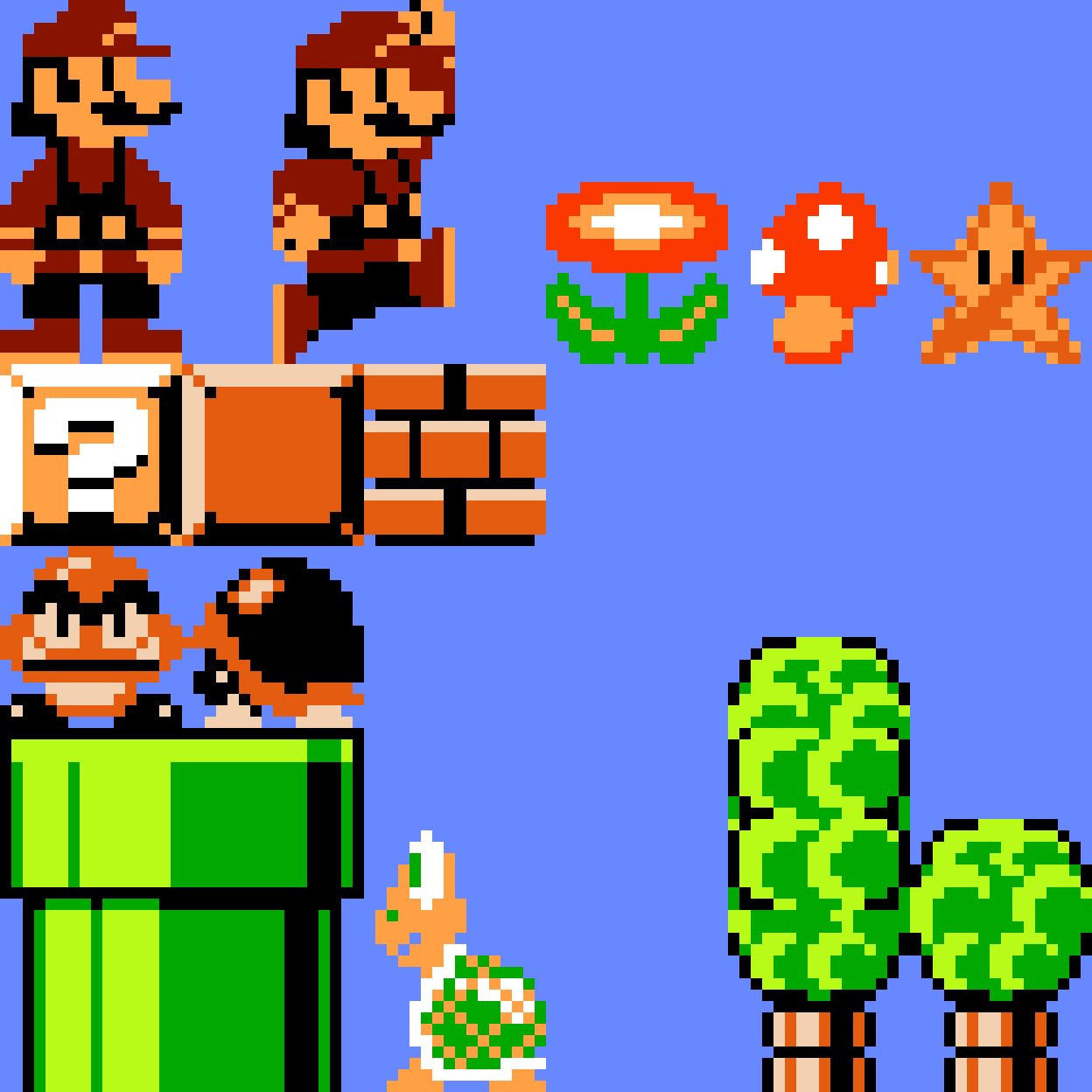 Pixilart - Some Mario Sprites by MarioVincent