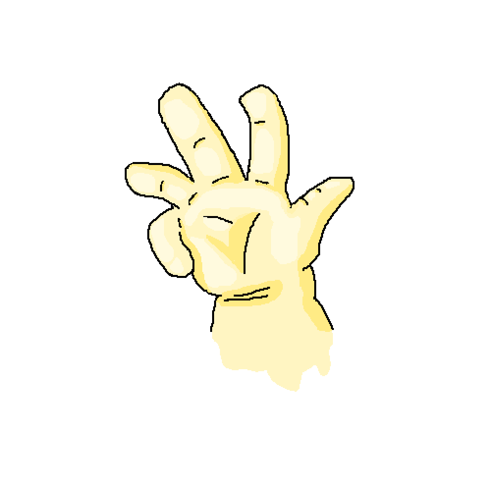 Pixilart - Bay Bay Hand by Zioxen