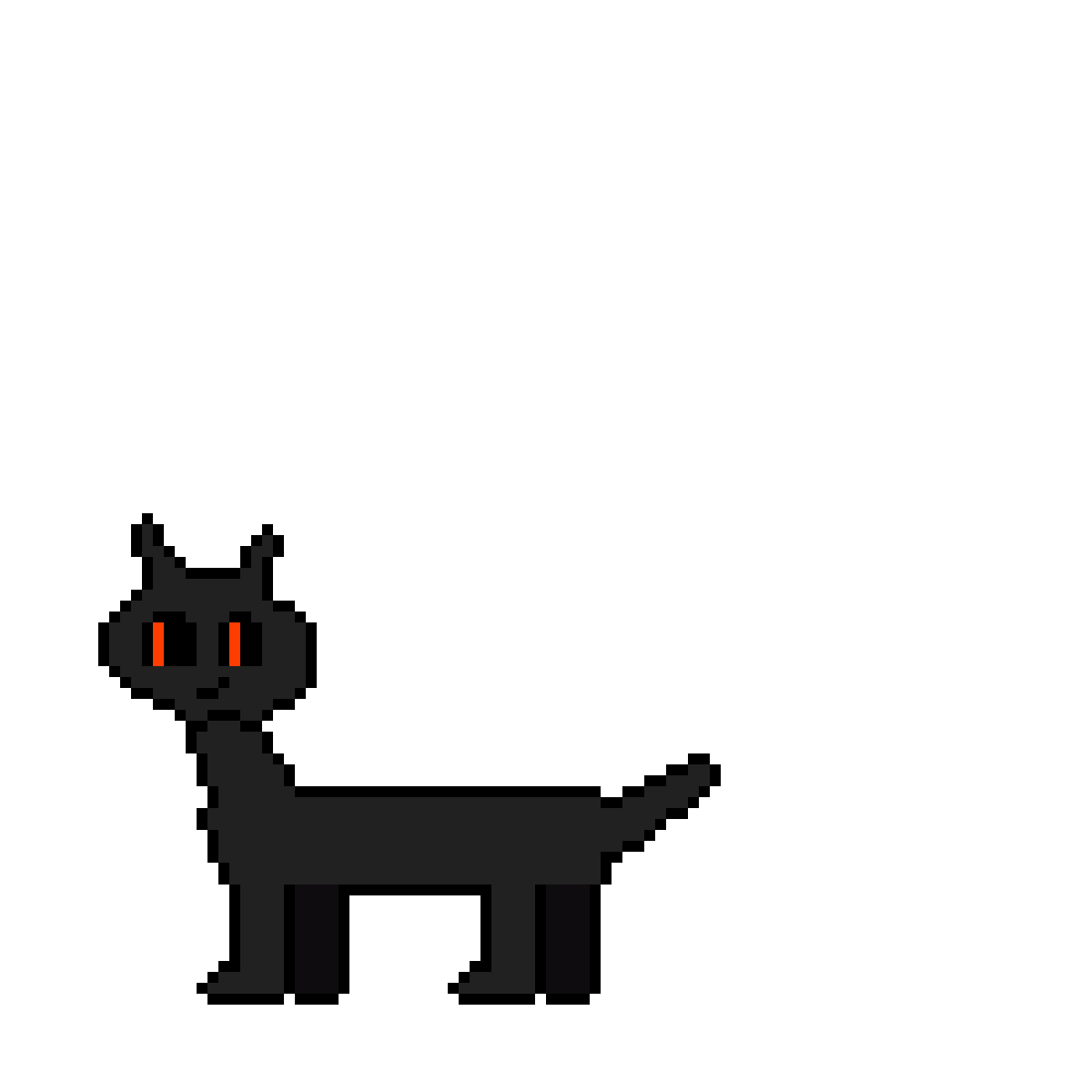 Pixilart - black cat by 0gamer2000
