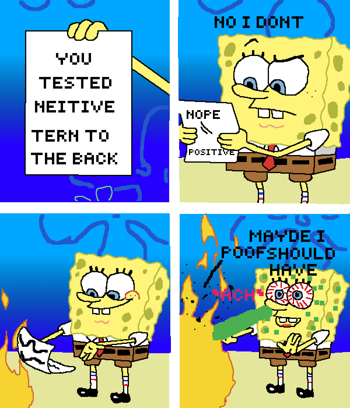 Editing SpongeBob Meme Template - Free online pixel art drawing tool ...