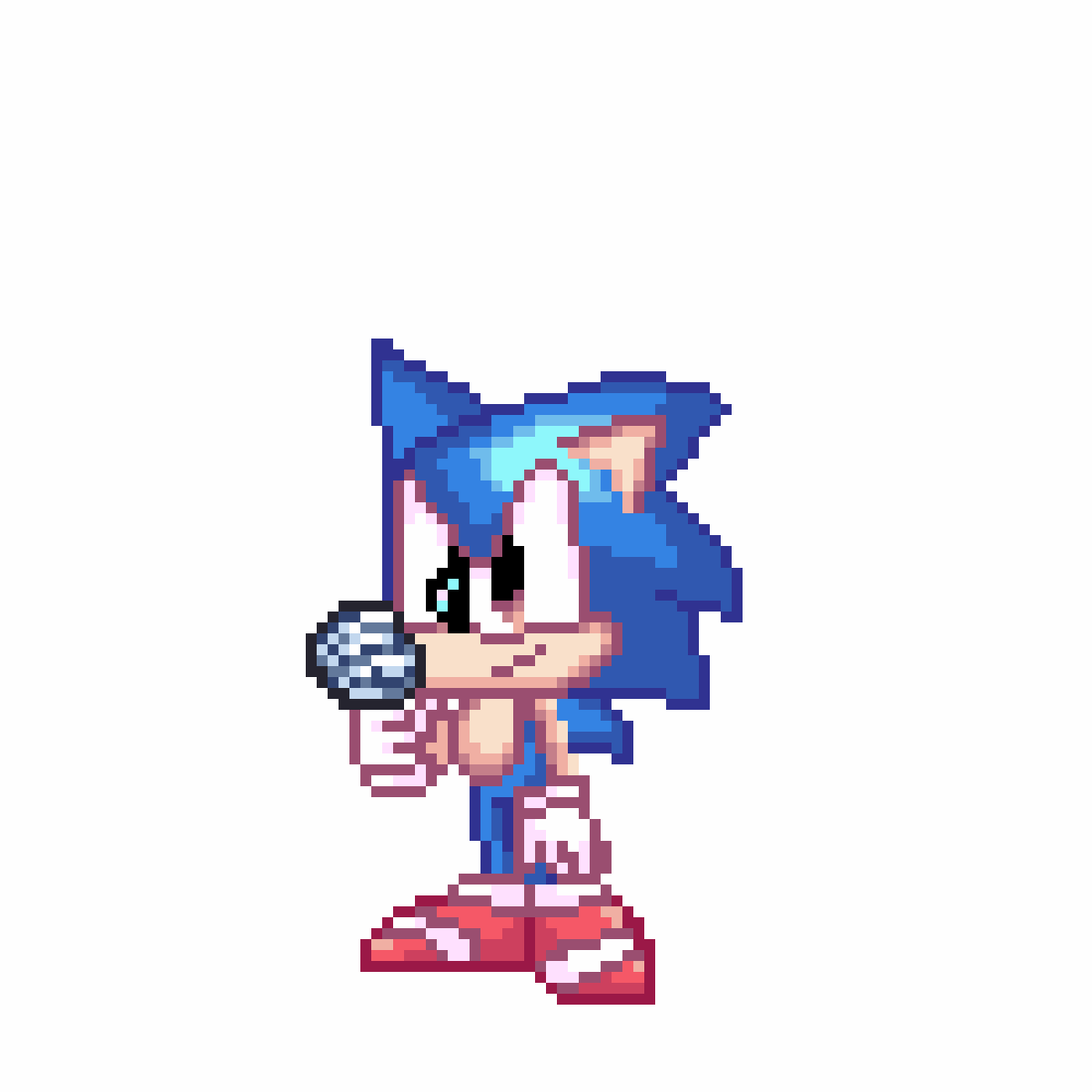 Pixilart - sonic pixel idel by Rafayx67