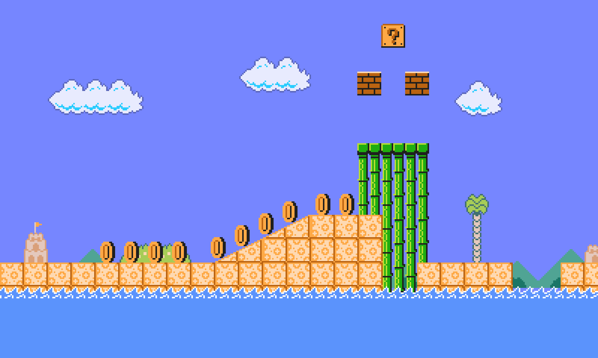 Pixilart - Smb1 Beach Mockup by Pipepe