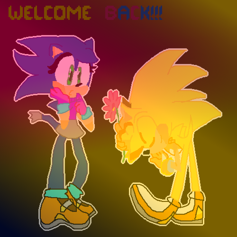 Pixilart - welcome back UwU by The-91-hero