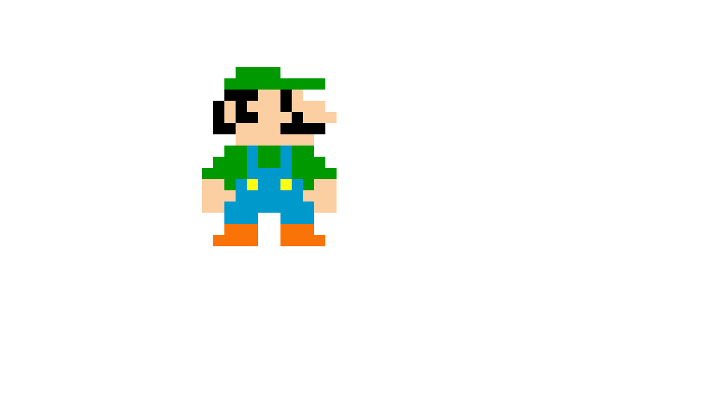 Pixilart - Luigi (First Game) by lukescott