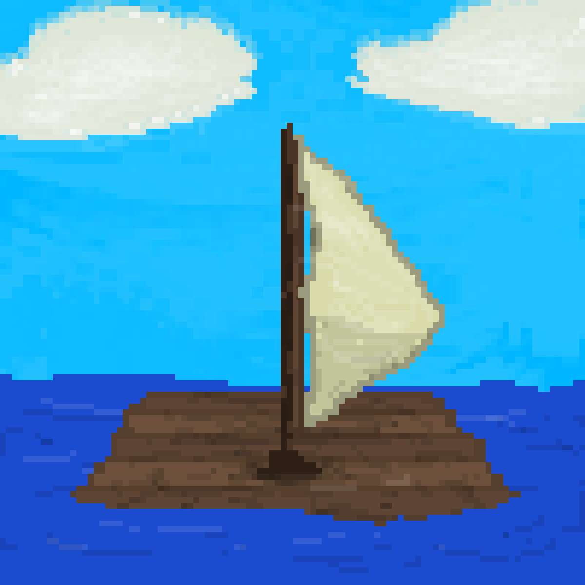 Pixilart - Raft by Chesterinozz